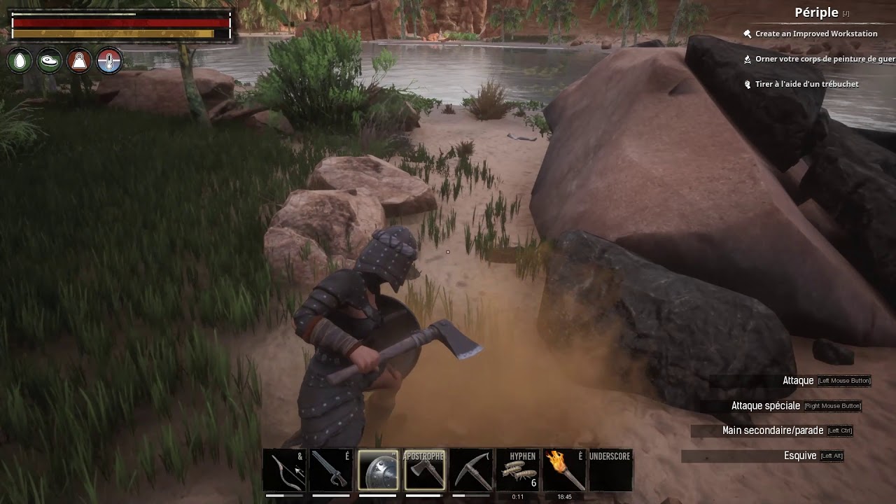 Conan exiles create an improved workstation - YouTube