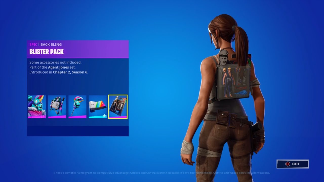 *New* March BONUS Jonesy Blister Pack Back Bling (Skin Combos Included ...