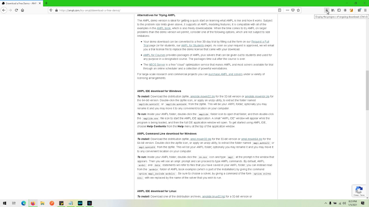 AMPL - Install & Open IDE Software - YouTube