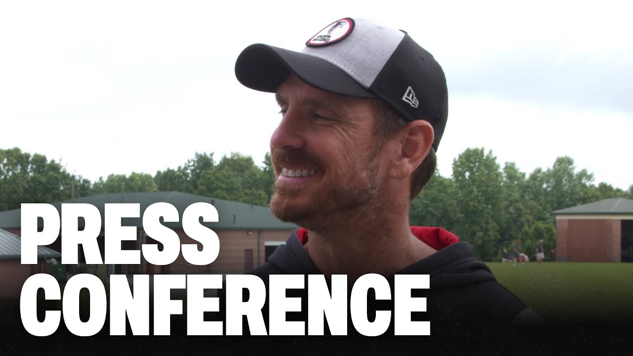 Ryan Nielsen speaks to media on the state of the defensive line ...