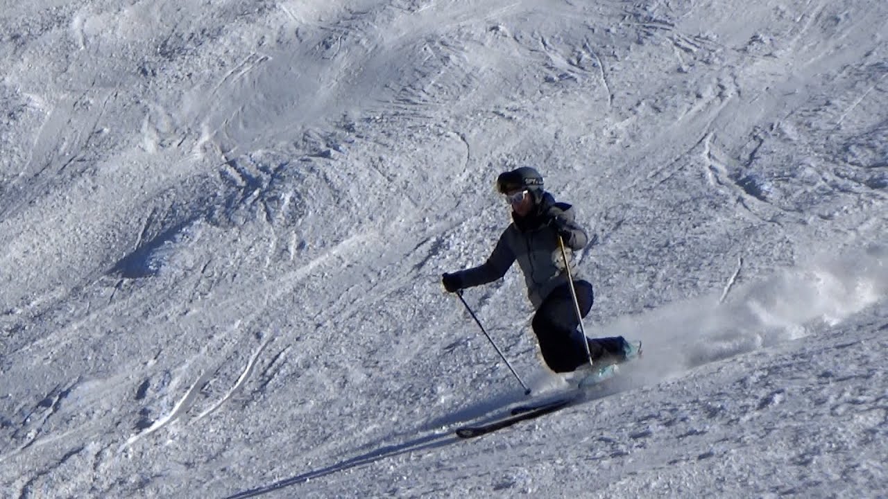 Sophie Studd APSI Telemark Level 4 Advanced Skiing course - YouTube