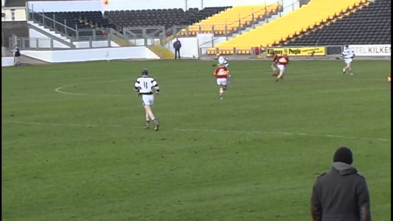 Billy Ryan goal for St Kieran's College in Leinster Q/F v KK CBS - YouTube