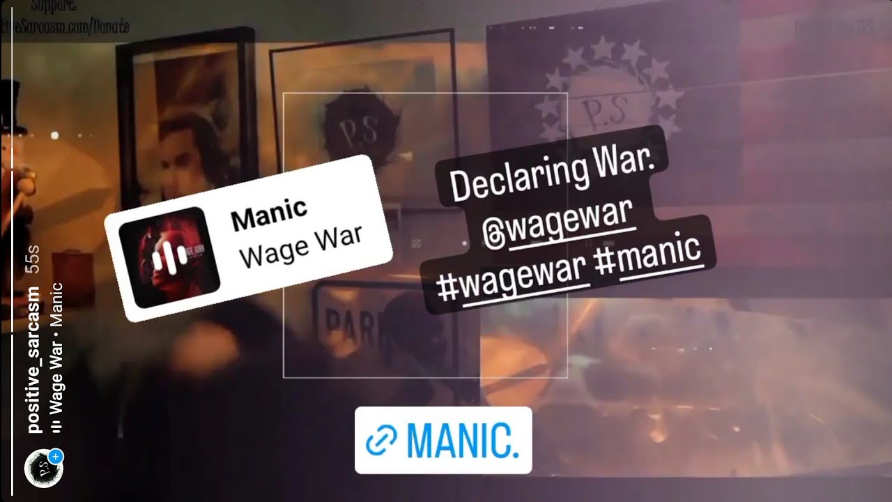 Positive Sarcasm Reaction: "WAGE WAR - MANIC" - YouTube
