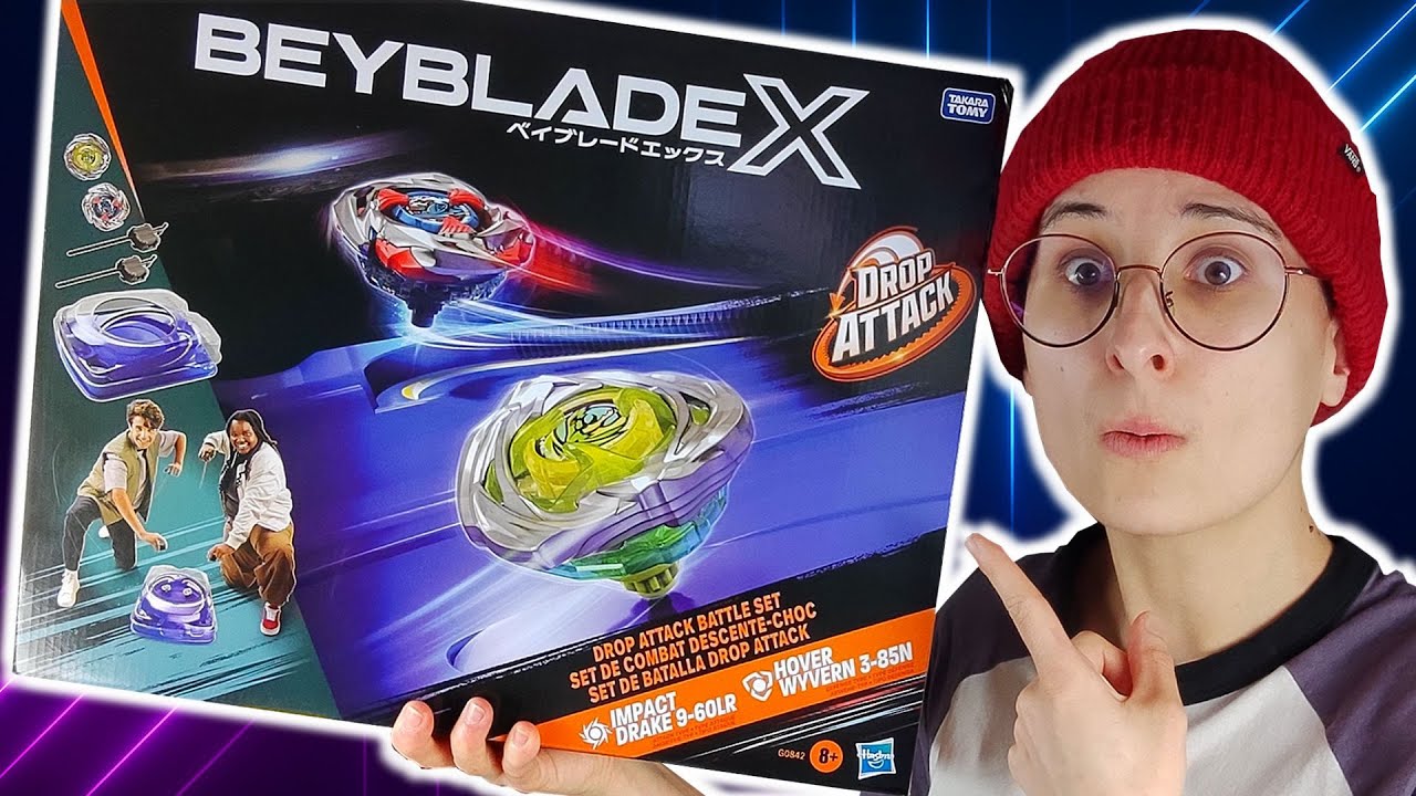 LE DROP ATTACK BATTLE SET BEYBLADE X ! Set Descente choc Impact Drake & Hover Wyvern ! Unboxing ...