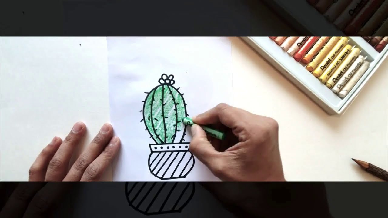 DIY How To Draw Cactus Easy For Young Kids - Artezaar.com Online Art ...