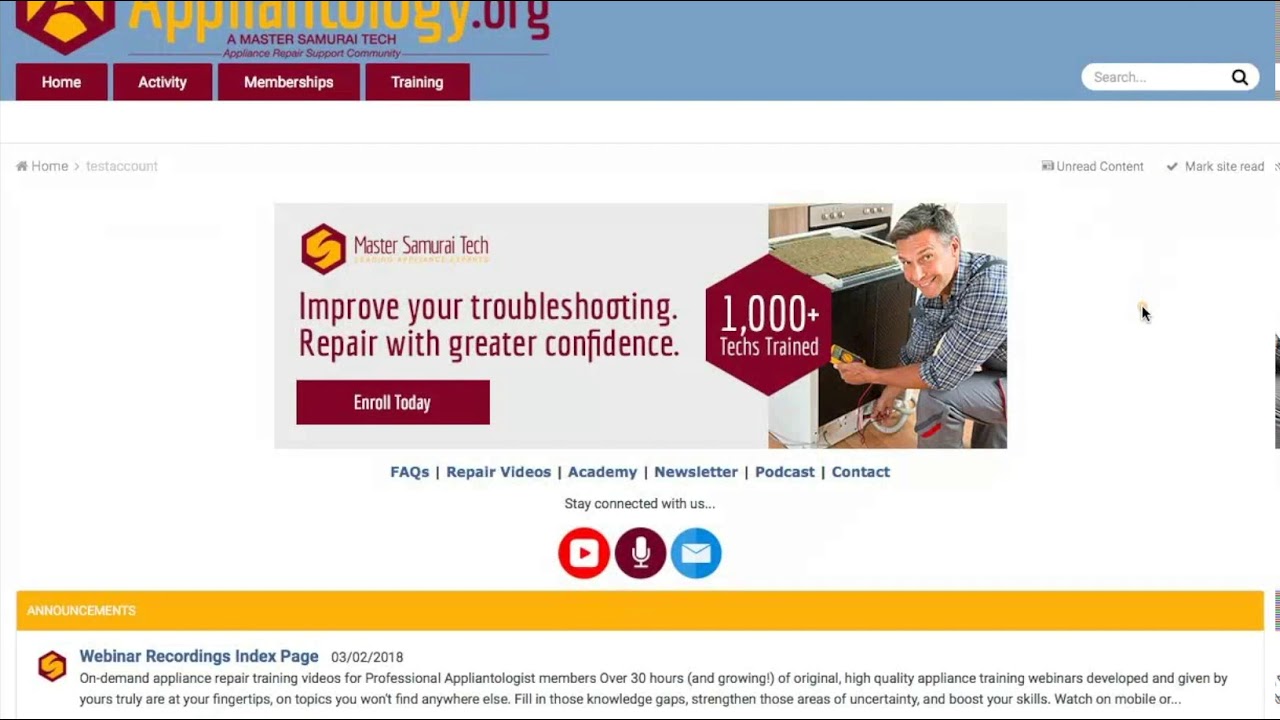 Appliantology - Master Samurai Tech Open House - 4/11/2018 - YouTube