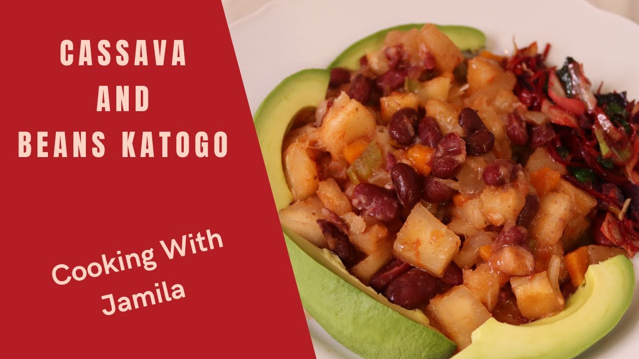 HOW TO MAKE KATOGO KA MUWOGO || CASSAVA AND BEANS MIX - YouTube