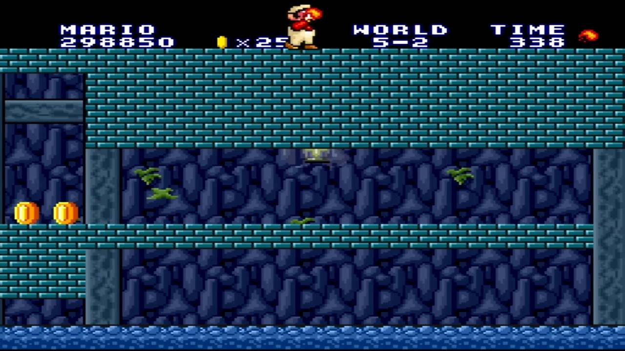 Super Mario Bros The Lost Levels (SNES) Level 5-2 - YouTube