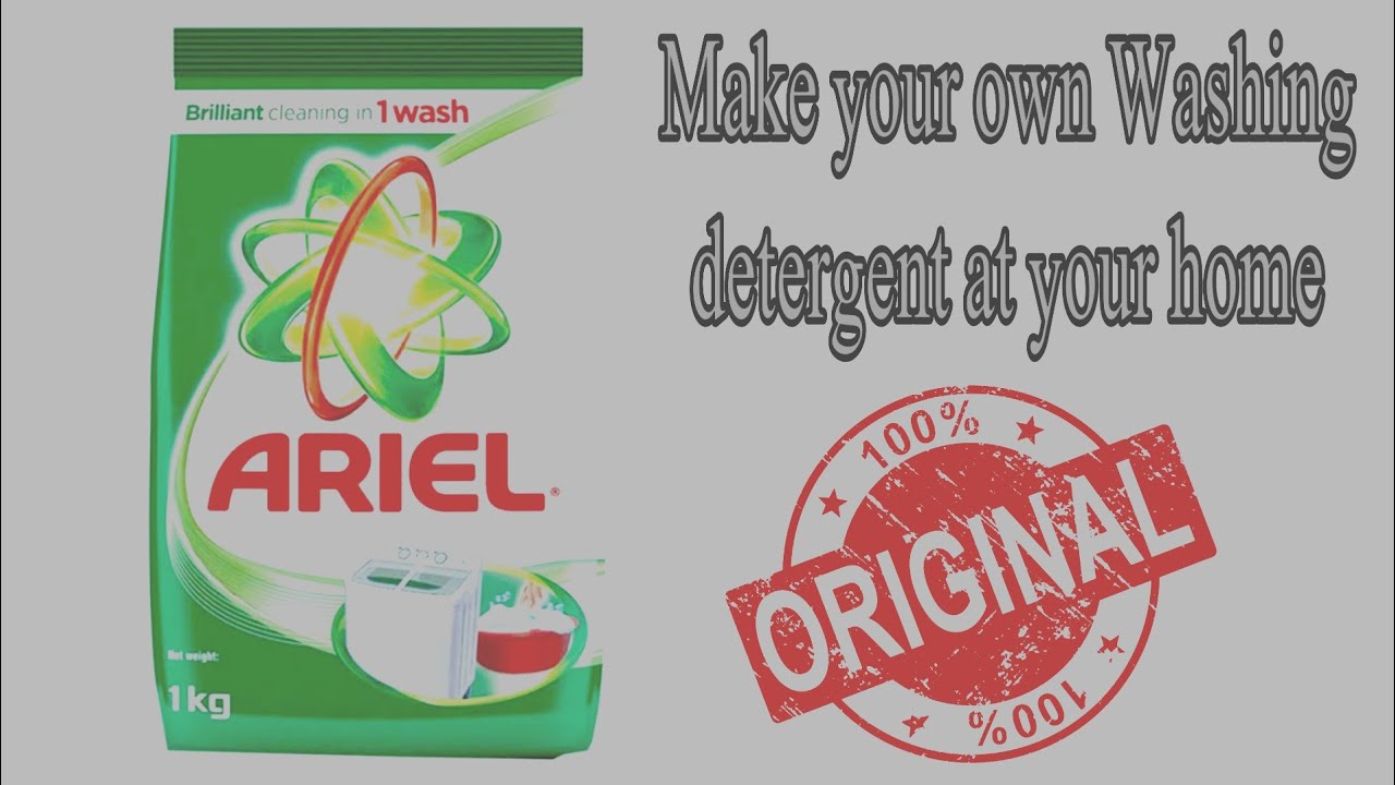 How To Make Washing detergent Powder | Homemade ariel surf In Easy Way ...