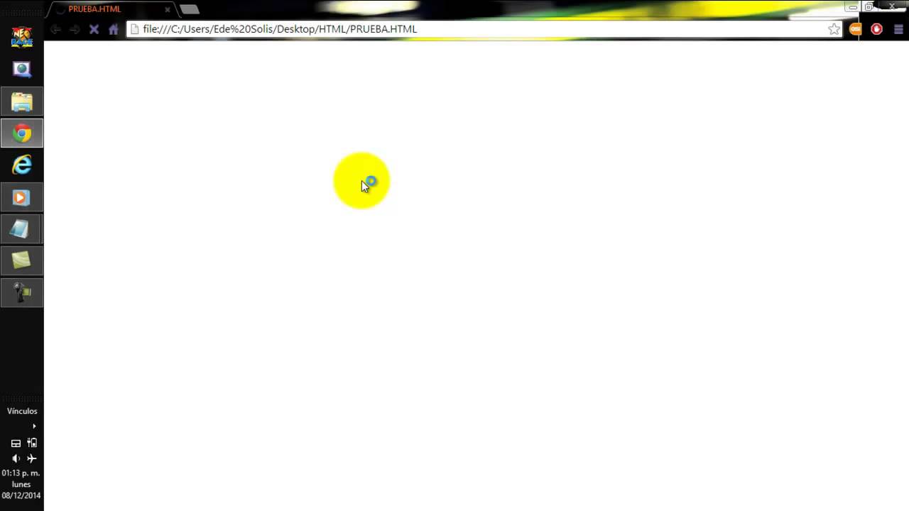 HTML con Bloc de Notas basico Marquesina - YouTube