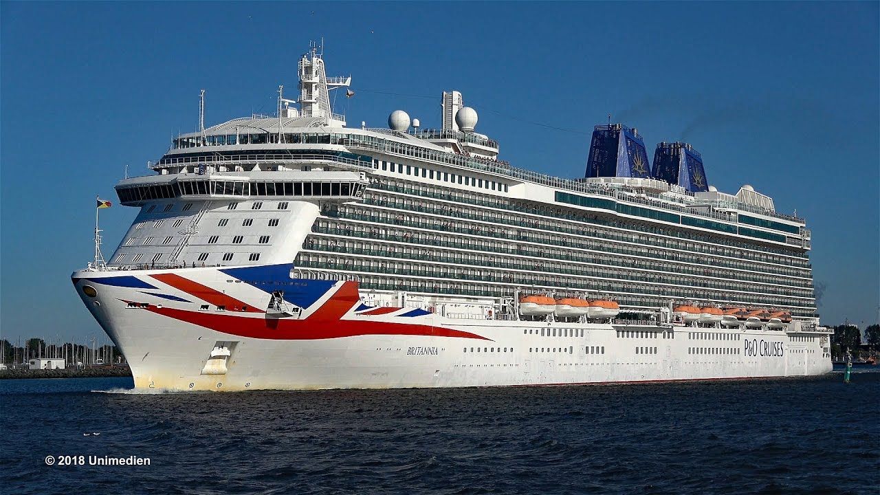 BRITANNIA | awesome beautiful maiden call in Rostock Warnemünde ...