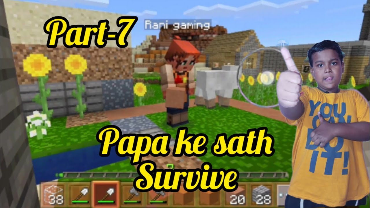 Papa ke sath survive part-7 #gameplay #scoobycraft #craftsman # ...