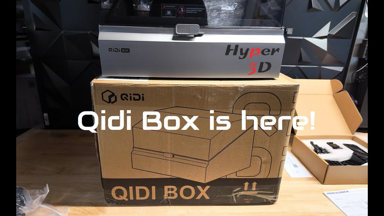 Qidi box finally arrived! 3d print with multi color for Qidi plus 4 ...