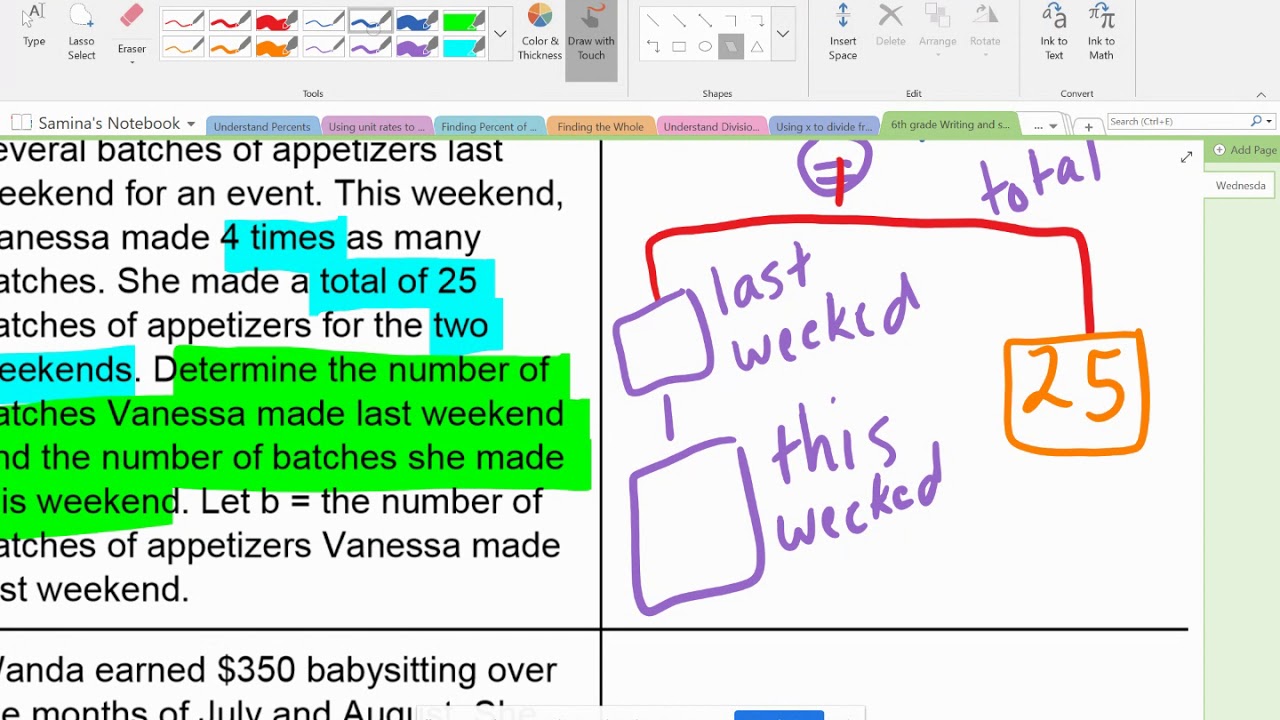 6th Grade Part 3: Writing & Solving One Variable Equations May 20th ...