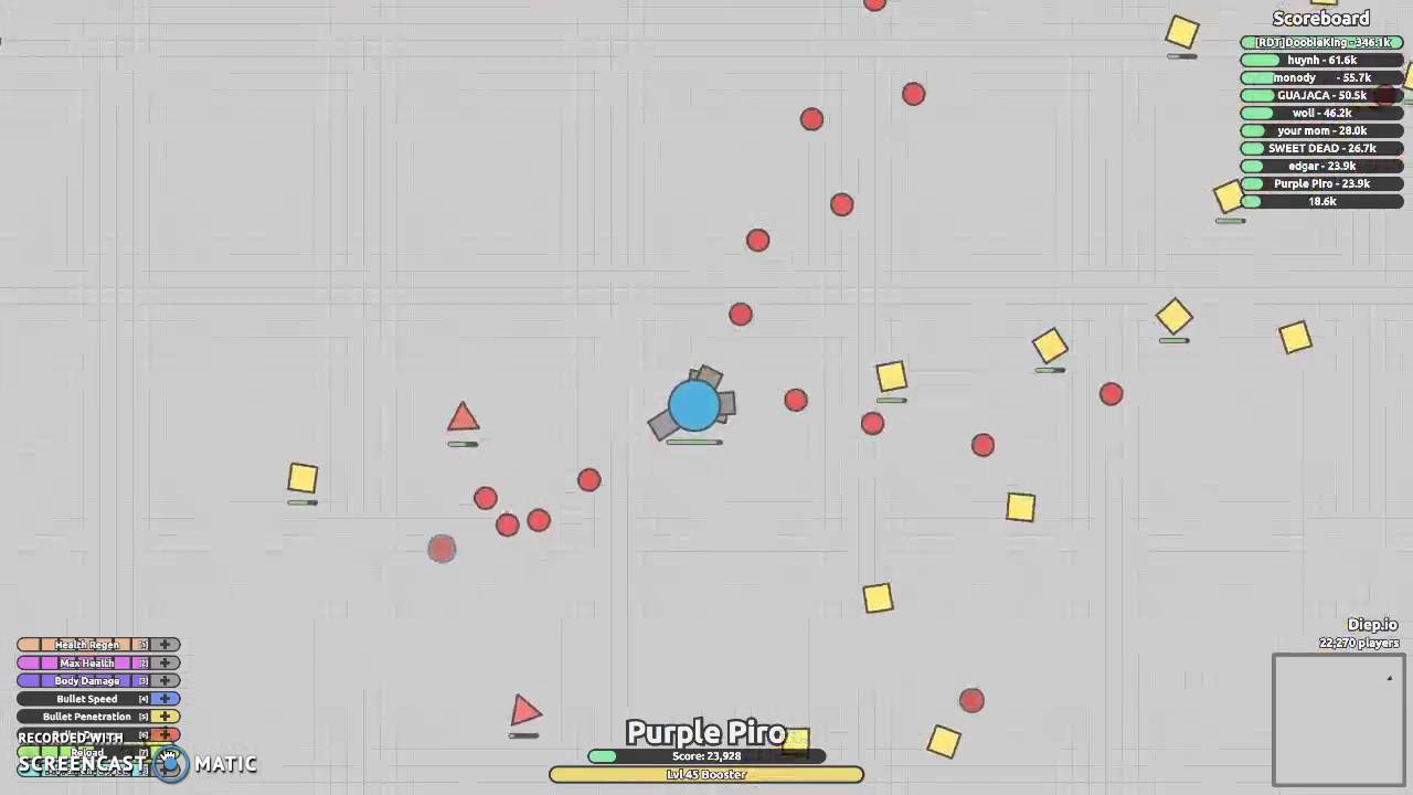 Diep.io/Best Body Damage Tank! - YouTube