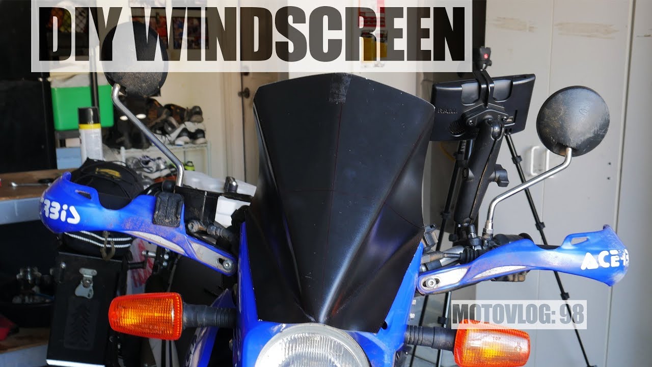 Yamaha XT250 Motovlog 98: IS THAT A WINDSHIELD? - YouTube