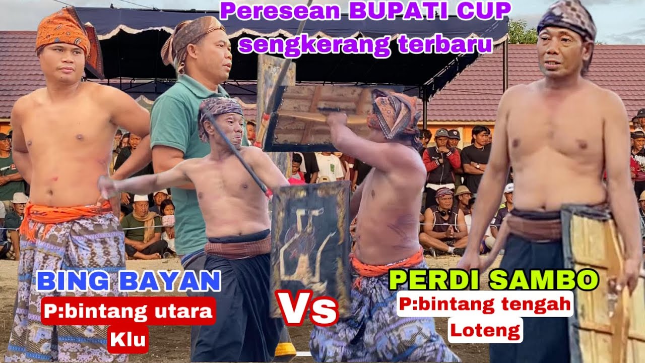 PERDI SAMBO VS BING BAYAN partai memanas || Peresean BUPATI CUP ...