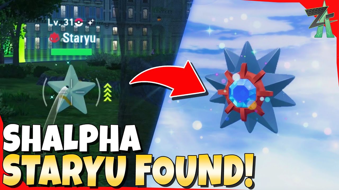 SHALPHA Staryu Found and Evolved Into Shiny Starmie in Pokemon Legends ...