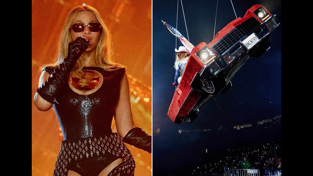Terrifying Moment: Beyoncé Almost Falls Midair After Stage Prop Fails ...