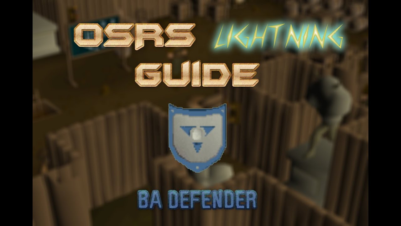 OSRS Lightning Guide - Barbarian Assault Defender - YouTube