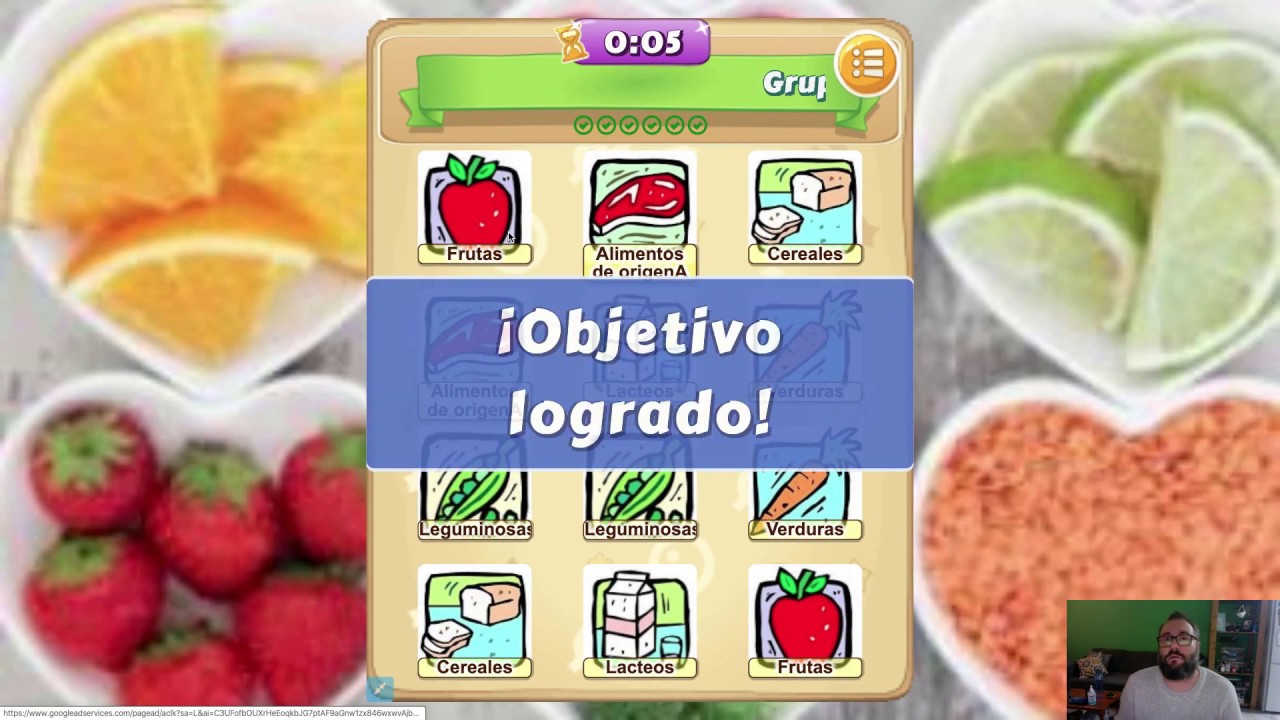 Juego de memoria con alimentos - YouTube