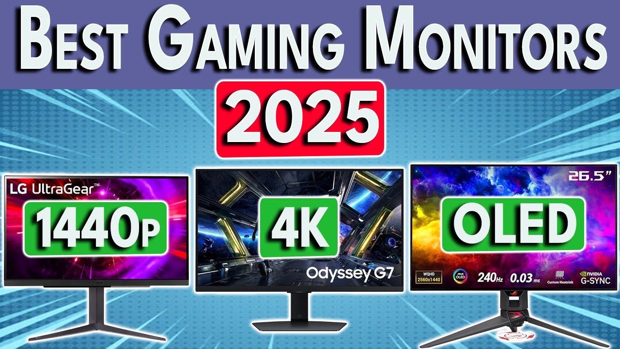 Best Gaming Monitor 2025 | 1440p, 240hz, 4K & OLED | Best Gaming ...