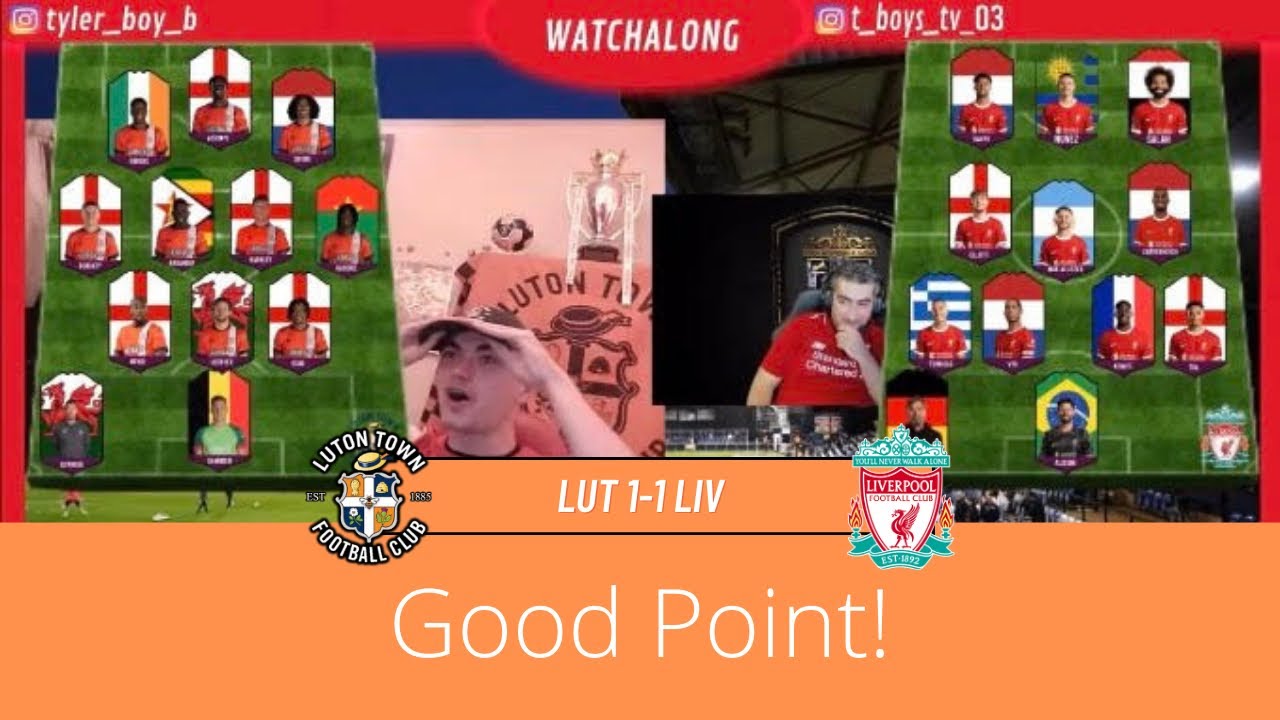LUTON TOWN & LIVERPOOL FAN REACT TO LUTON 1-1 LIVERPOOL 👀 #ltfc #lfc # ...