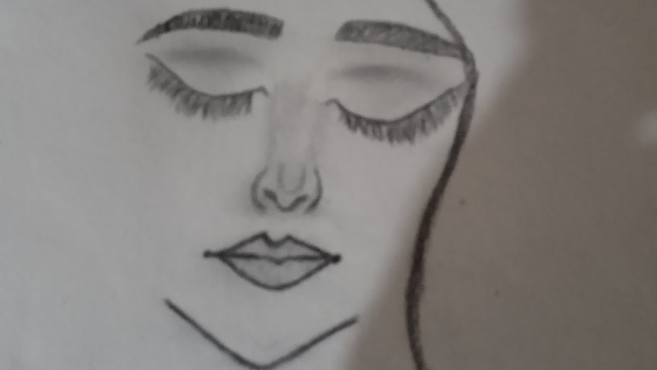 How To Draw A Girl Drawing Step By Step With Pencil Sketch Youtube