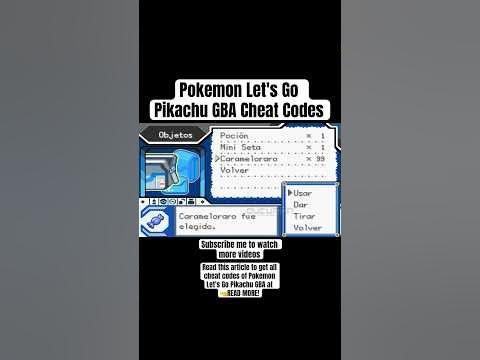 Pokemon Let's Go Pikachu GBA Cheat Codes #ducumon #pokemon #shorts # ...