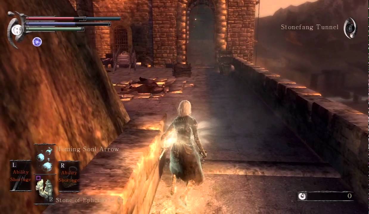 Demon's Souls - Killing Primeval Demon in Stonefang Tunnel - YouTube