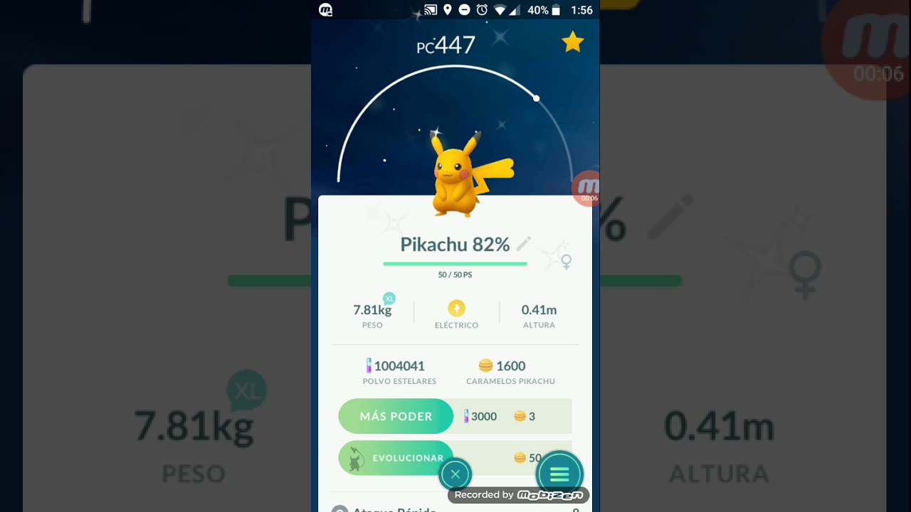 Evolución de Pikachu variocolor - Pokémon GO - YouTube