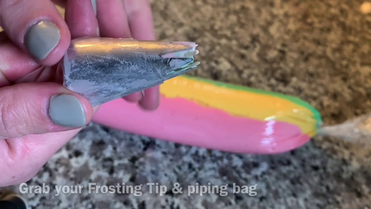 RAINBOW ROSETTE cake tutorial for BEGINNERS!! - YouTube