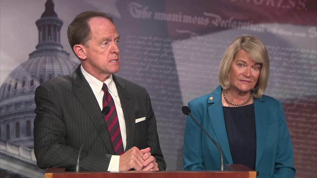 Senator Toomey (R-PA) holds a news conference on cryptocurrency and ...