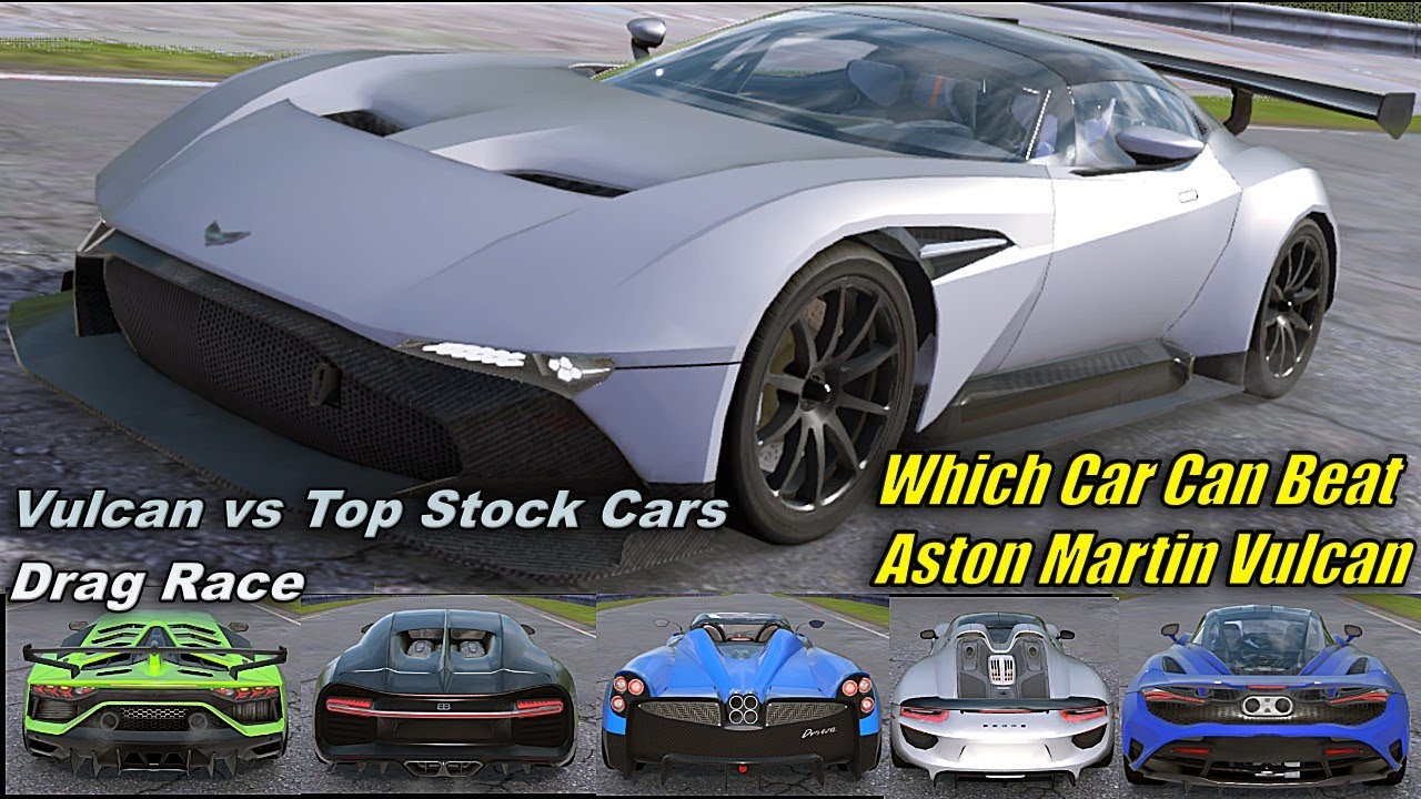 Drive Zone Online || Stock Aston Martin Vulcan vs Top Stock Cars Drag ...