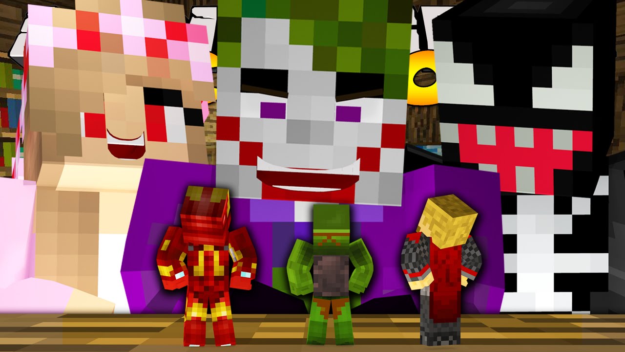 Minecraft School : EVIL KELLY & THE JOKER SHRINK US! - YouTube