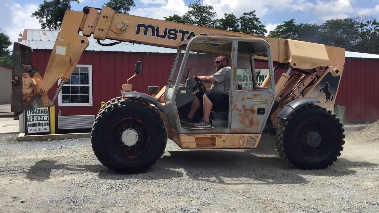MUSTANG 742 TELEHANDLER - YouTube