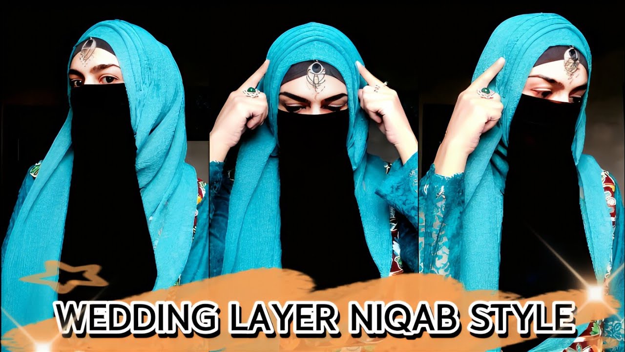 Cute Hijab Style With Layers | Stylish Layer Hijab Tutorial | Wedding ...