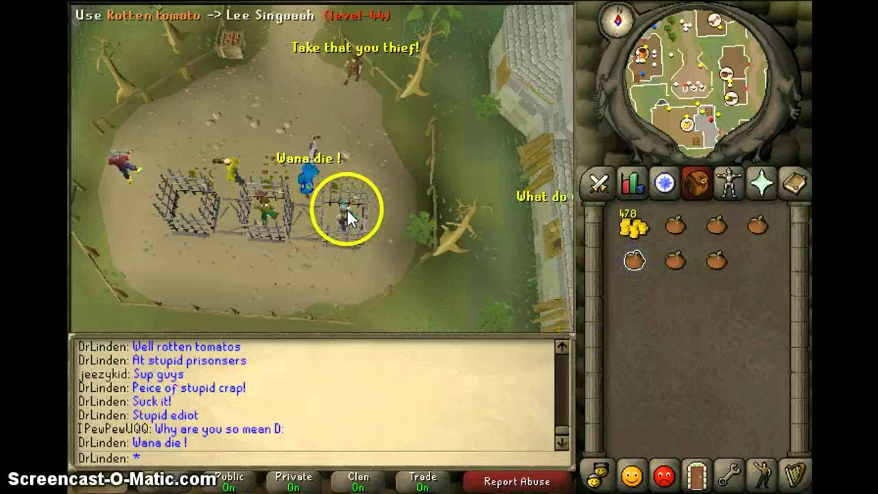 Tomatos in runescape - YouTube