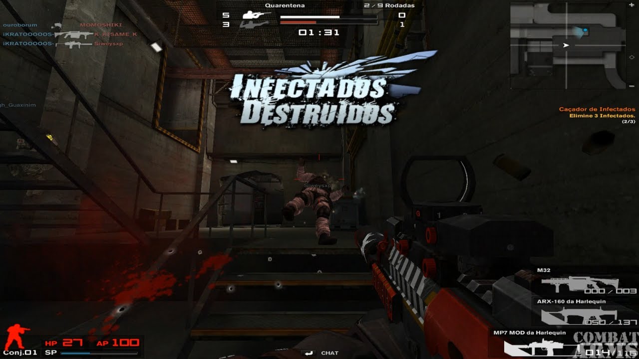 COMBAT ARMS ( QUARENTENA, OVERDOSE ) MATANDO E MORRENDO KKK' - YouTube