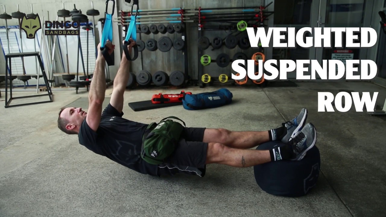 Suspended Strap Weighted Row - YouTube