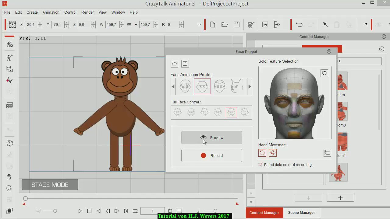 CrazyTalk Animator Tutorial 11: Nutzen des Talking Head Templates mit ...