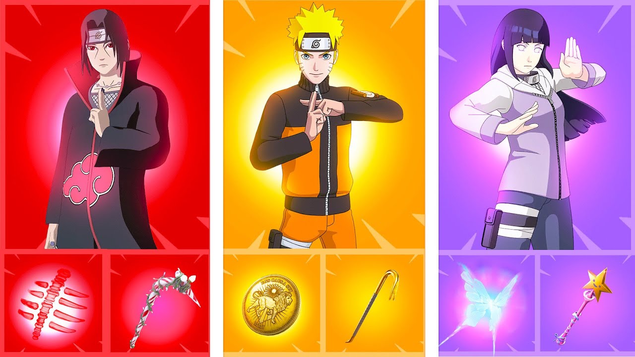 10 Combo de SKIN NARUTO Tryhard sur Fortnite - YouTube