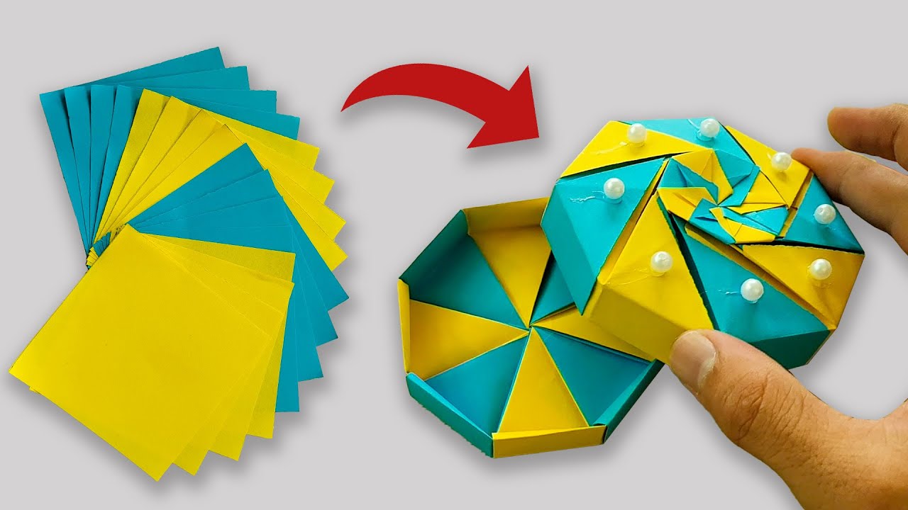 Crafting Dual-Tongued Paper Box: Creative and Simple Art _ Making a ...