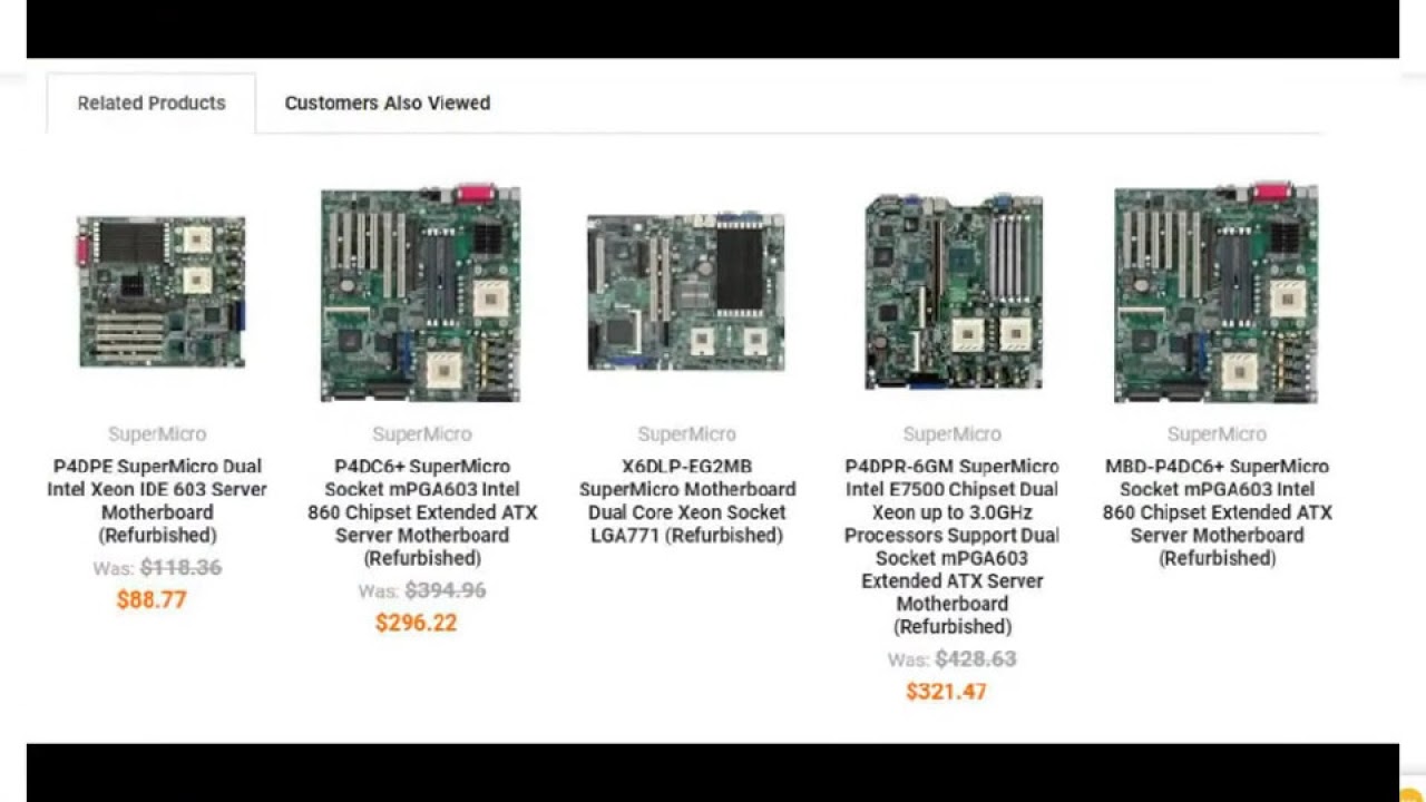 P4DC6 SuperMicro 860 Socket PGA 603-Pin Dual Xeon Server Motherboard ...