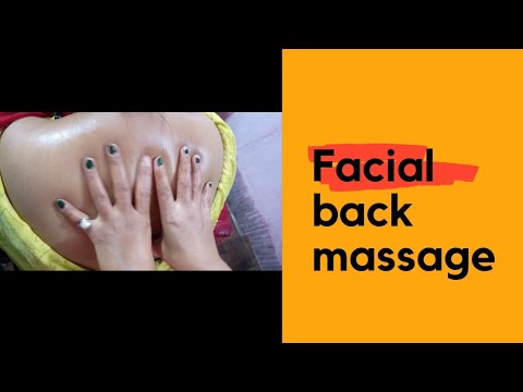 Facial back massage for glowing skin/basic back massage step by step ...
