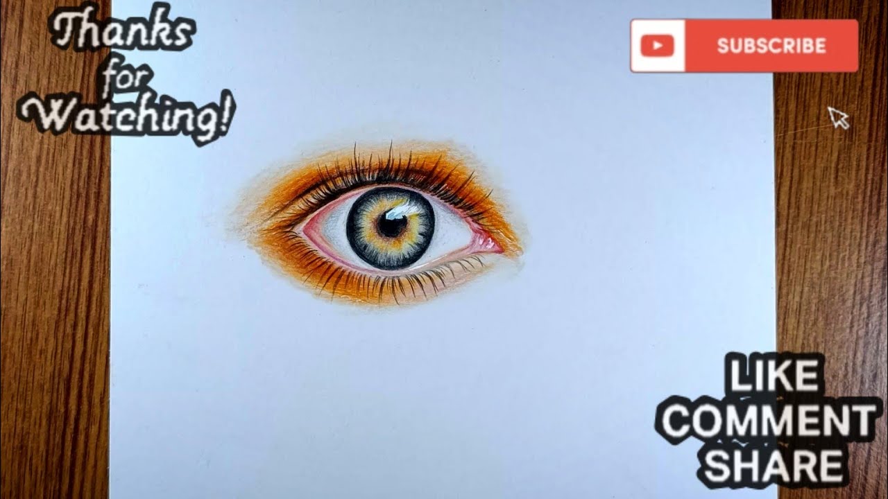 Human Eye Sketch Color