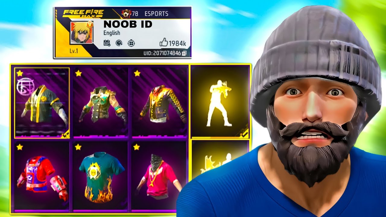 1 to 100 Level Player ID Collection In Free Fire ! - YouTube