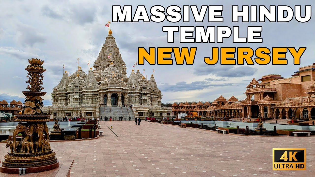 MASSIVE Hindu Temple in New Jersey (Largest outside Asia) - YouTube