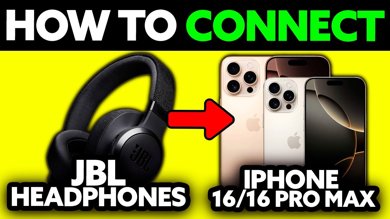 How To Connect JBL Headphones to iPhone 16/iPhone 16 Pro Max (2025 ...