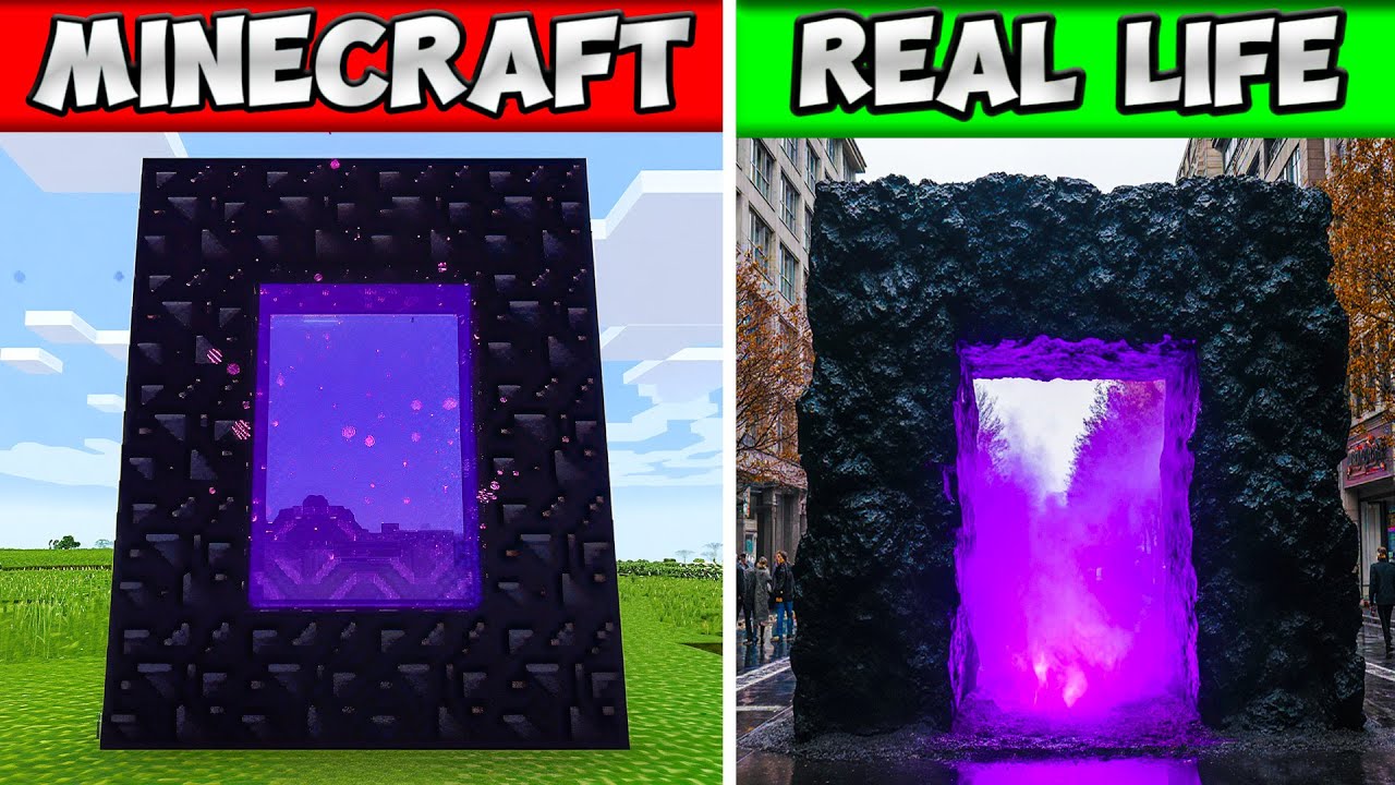 Minecraft Mobs in REAL LIFE – Moving Creatures, Items & Bosses! - YouTube